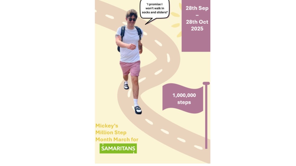 Mickey Lewis is fundraising for Samaritans