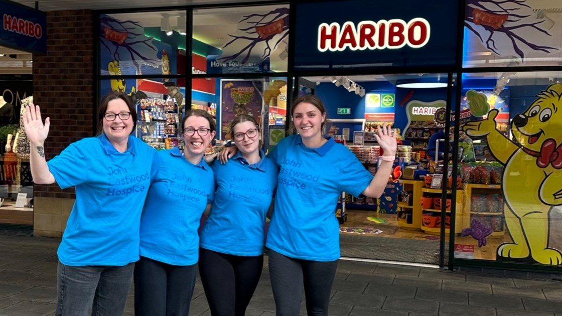 Team HARIBO is fundraising for John Eastwood Hospice Trust