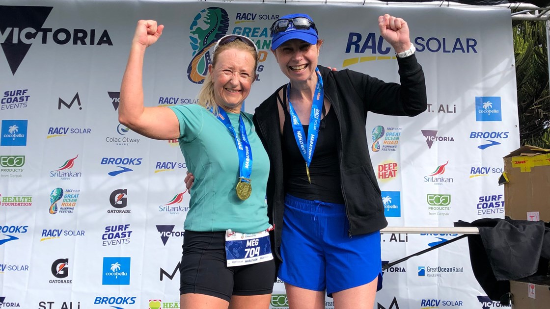 Wendy and Meg running the Medoc marathon is fundraising for Australian ...