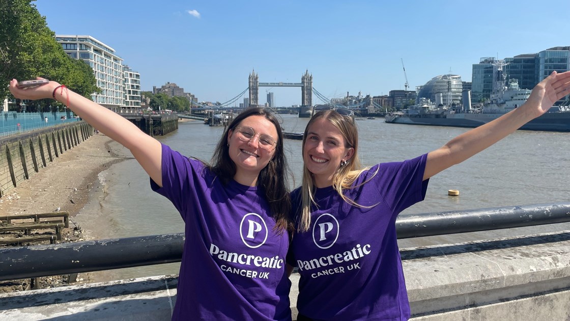 Georgia and Megan PCUK is fundraising for Pancreatic Cancer UK