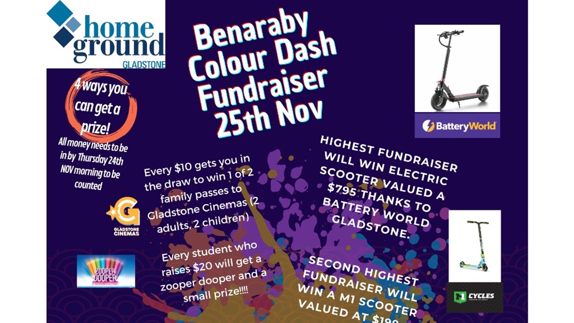 Benaraby Colour Dash 2022 - JustGiving