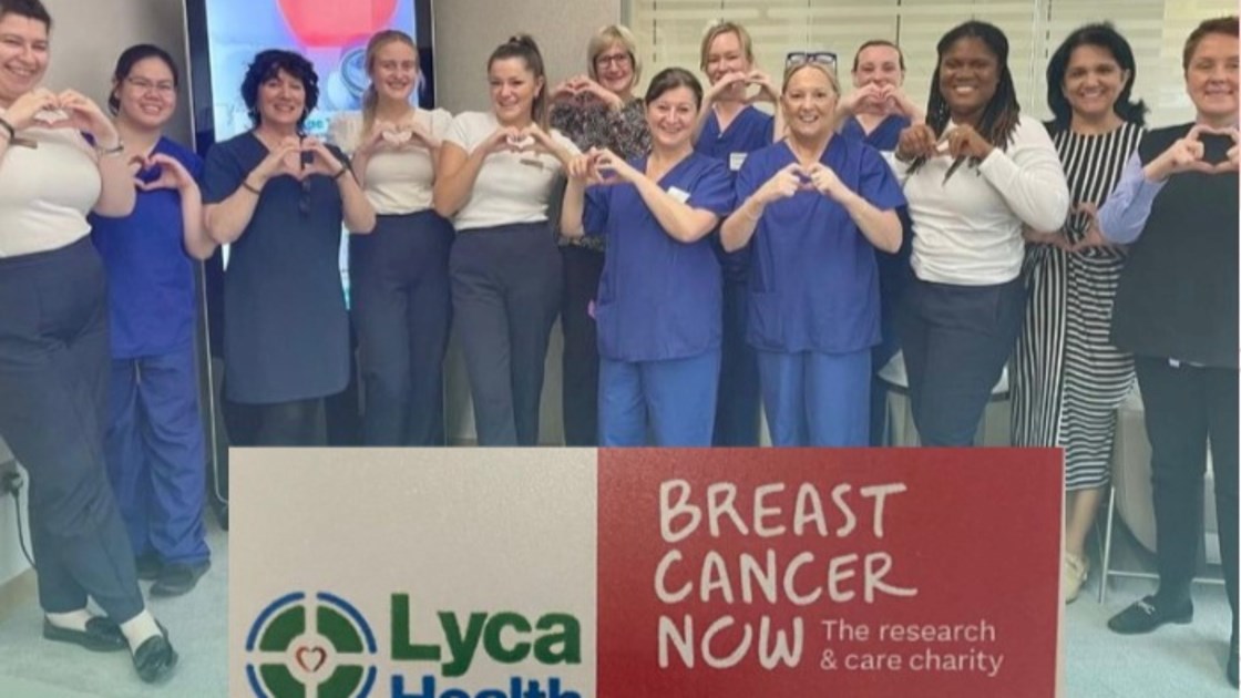Lyca Health Orpington Breast Team is fundraising for Breast Cancer Now