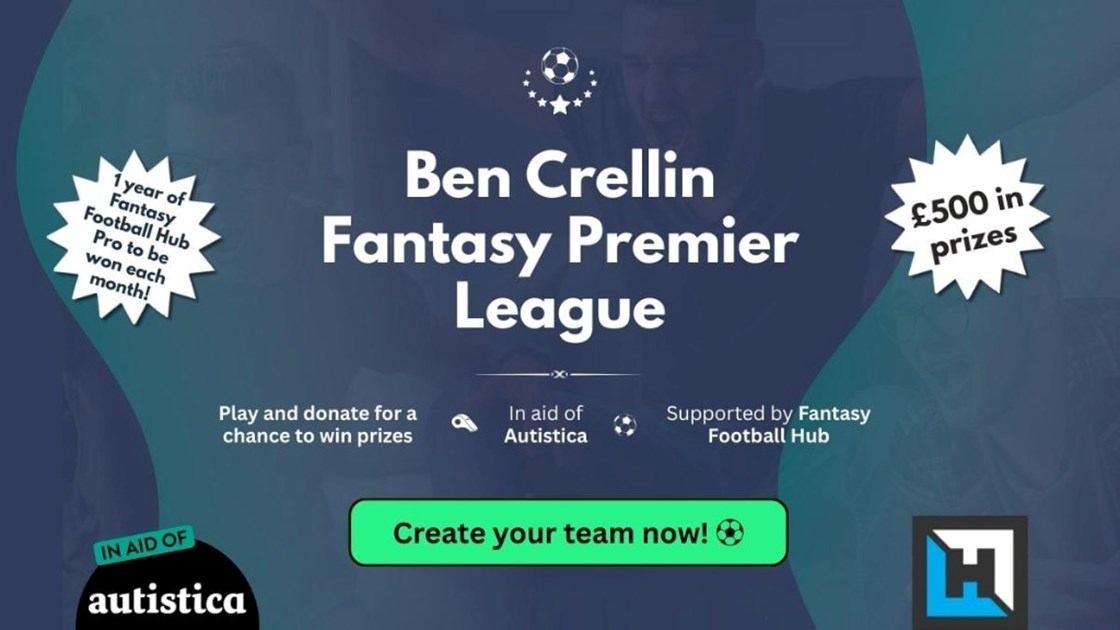 Ben Crellin X Fantasy Football Hub X Autistica - JustGiving