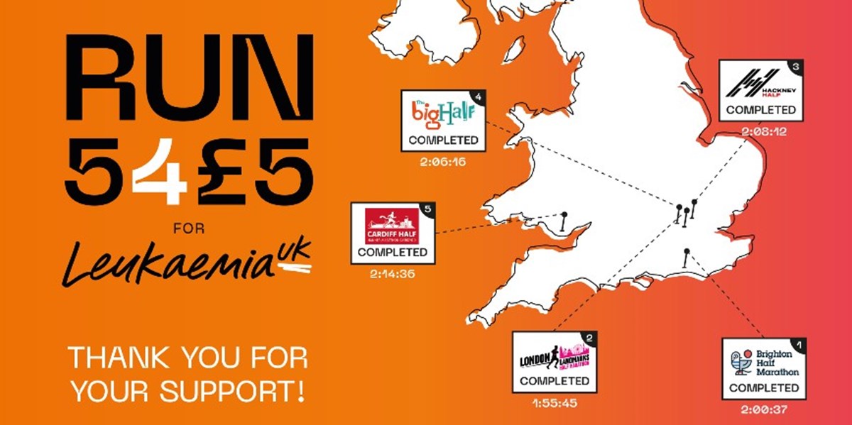 Tom Eason is fundraising for Leukaemia UK