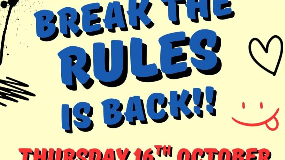 Break the Rules Day! 16th October 2025 - JustGiving