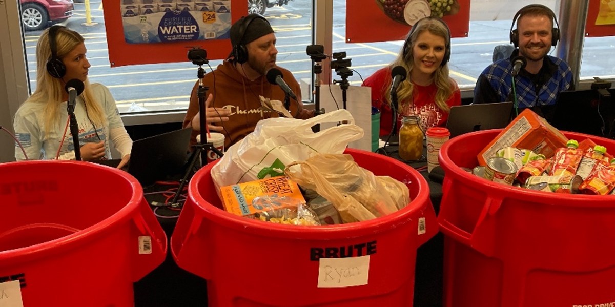 The Annie Frey Show FMTalk is fundraising for St Louis Area Food Bank Inc