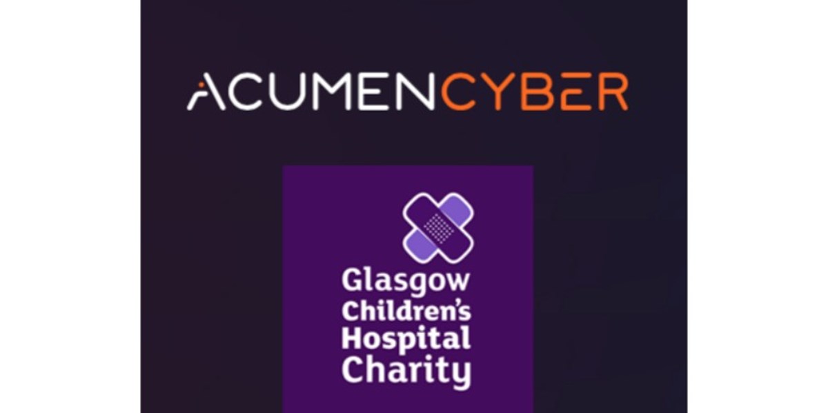Acumen Cyber is fundraising for Glasgow Children’s Hospital Charity
