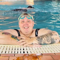 Mel swimming challenge is fundraising for ASPIRE