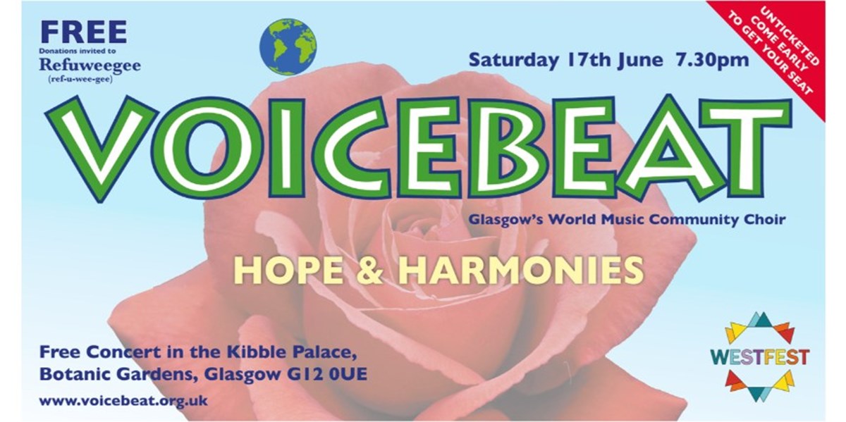 Voicebeat - Glasgow's World Music Community Choir is fundraising for ...