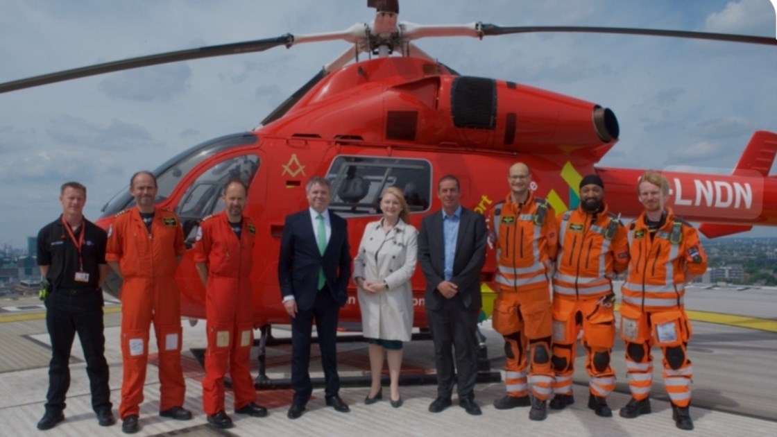 Nicky Ford is fundraising for London's Air Ambulance