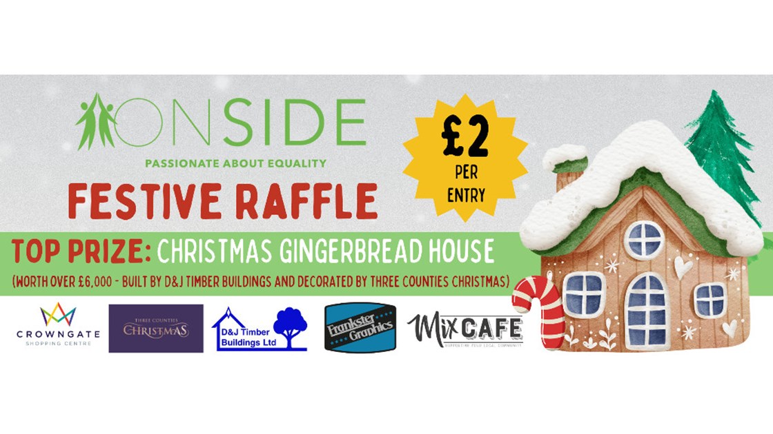 NOW CLOSED! *** ONSIDE & Crowngate Festive Raffle 2022 - JustGiving