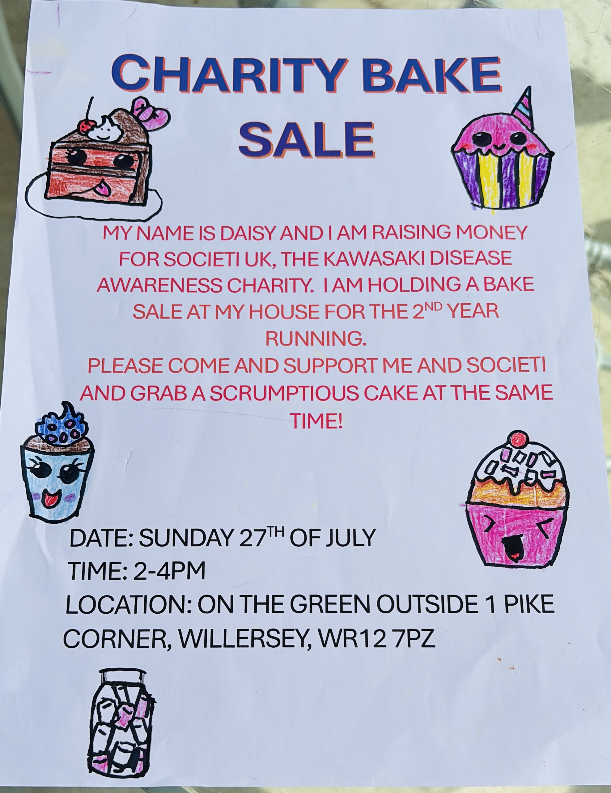 Ellie duffy is fundraising for Societi, The UK Foundation for Kawasaki ...