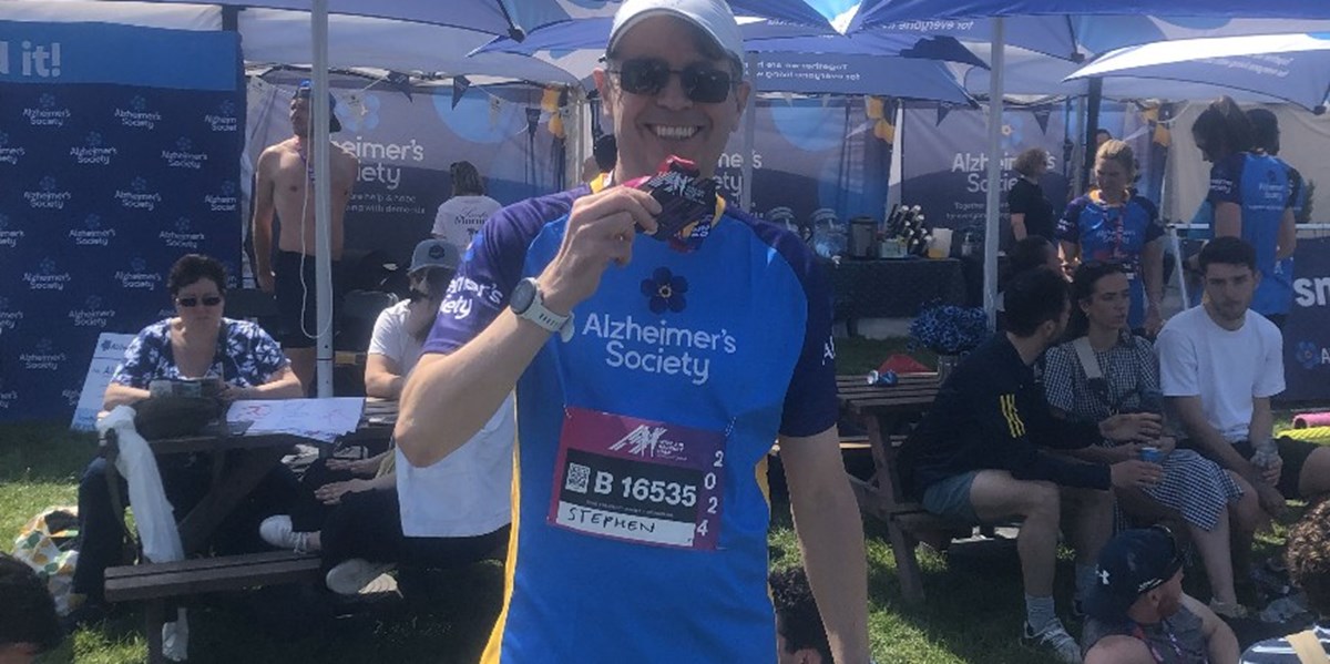 Stephen Lacey is fundraising for Alzheimer's Society