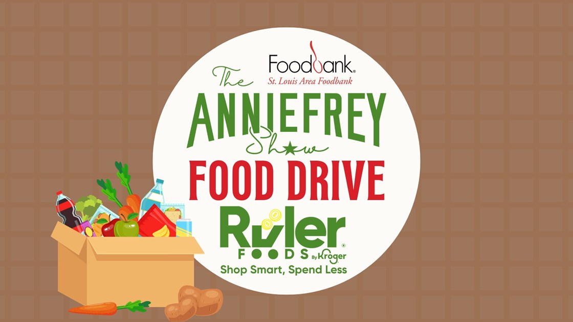 The Annie Frey Show is fundraising for St Louis Area Food Bank Inc