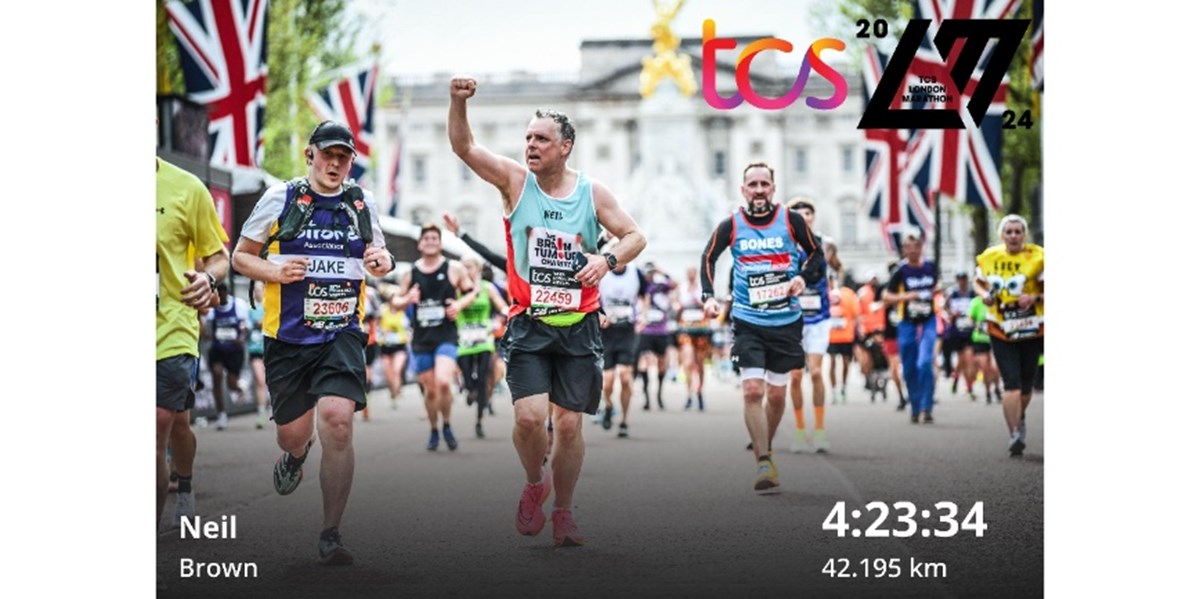 Neil Brown is fundraising for The Brain Tumour Charity